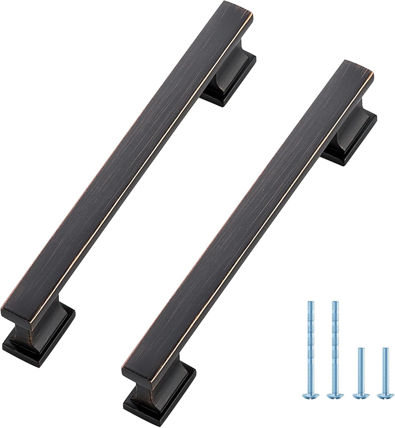 10 Pack Oil Rubbed Bronze Cabinet Pulls 6 Inch Kitchen Handles for ...