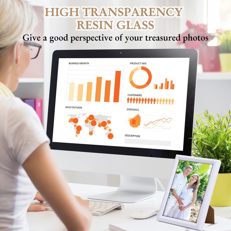 Redbaker 24 Pcs Picture Frames Bulk Simple Designed Photo Frames Modern ...