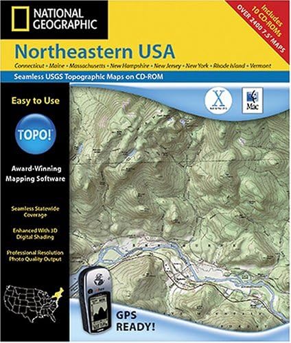 Amazon.com: National Geographic TOPO! Northeastern USA Map CD-ROM (Mac)