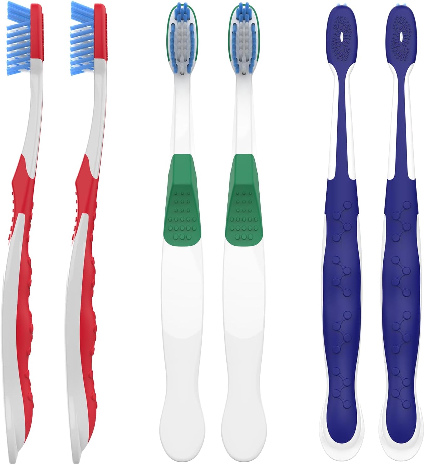 Amazon.com : Amazon Basics Orbit Toothbrushes, Soft, Full, 4 Count ...