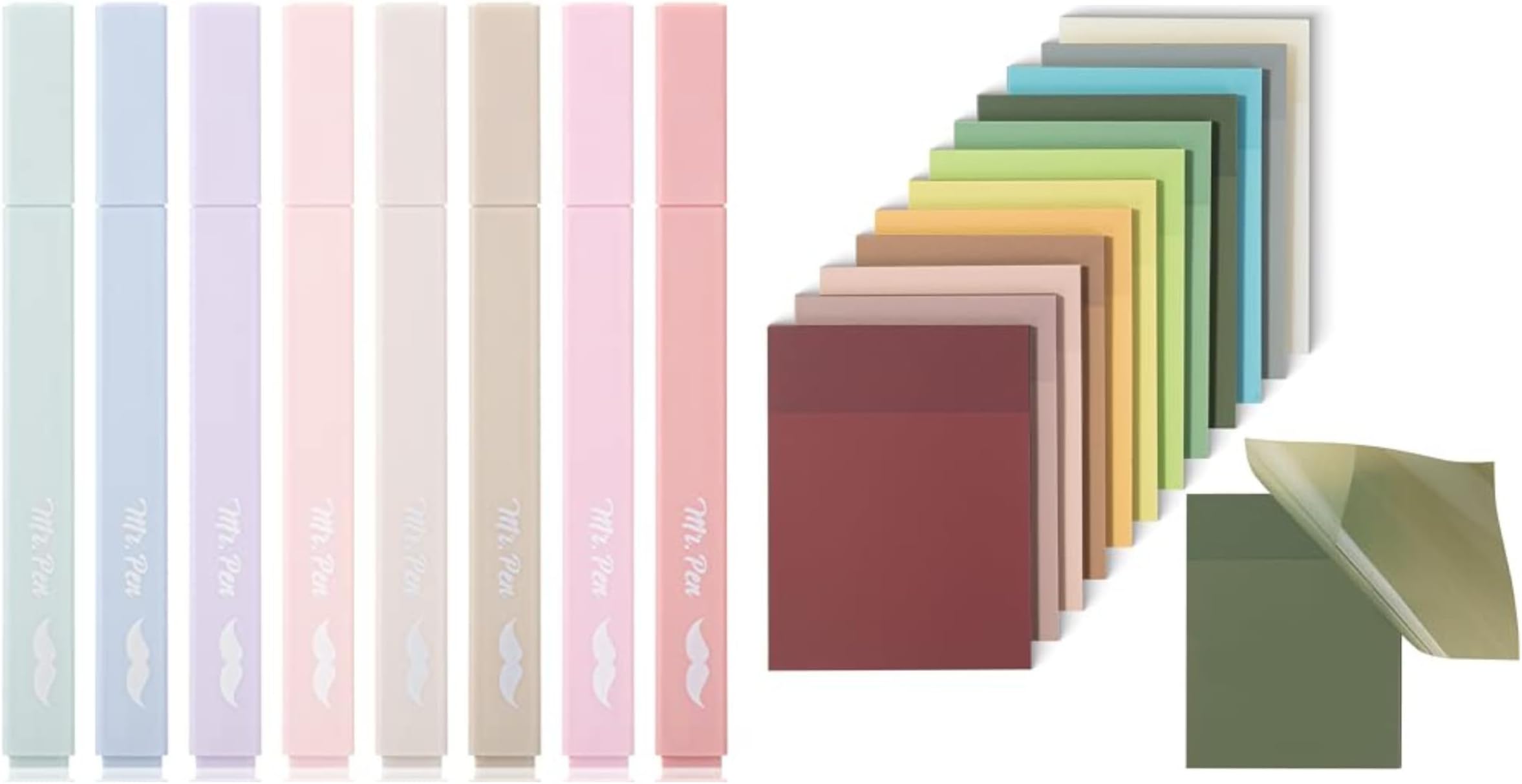 Amazon.com : Mr. Pen- Transparent Sticky Notes and Aesthetic ...