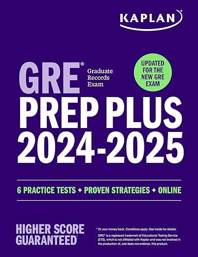 GRE Prep Plus 2024-2025 - Updated for the New GRE: 6 Practice Tests ...