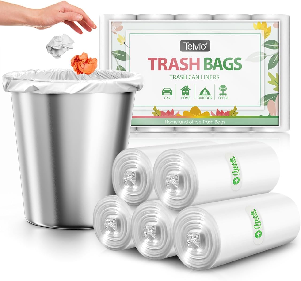 Amazon.com: Trash Away Heavy Duty Recycling Bags | Tall & Strong Bags ...