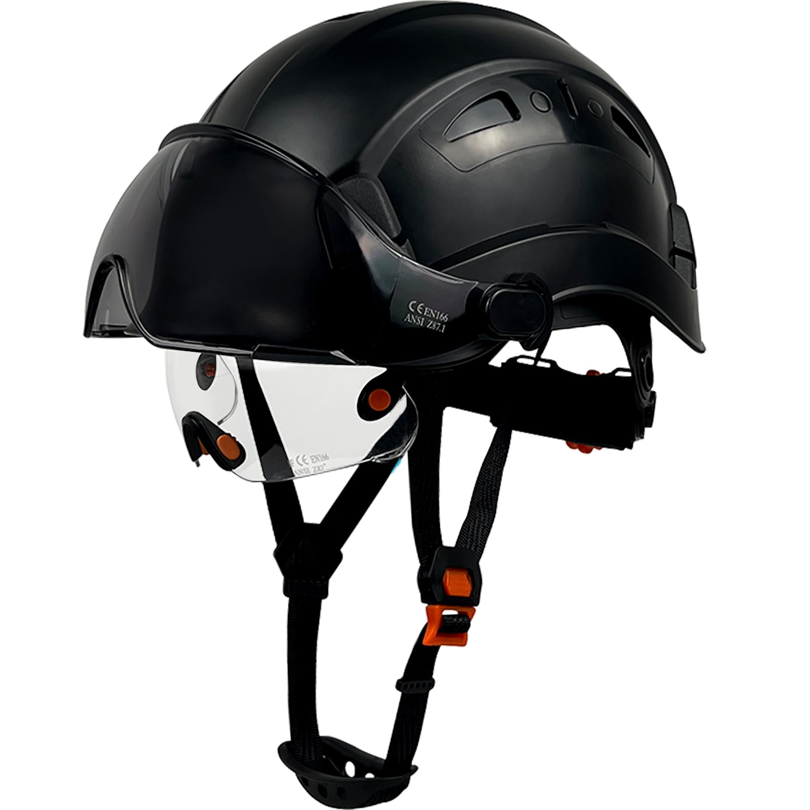 DarlingSafe Safety Helmet with Visor Adjustable Size Hard Hat Visor ...