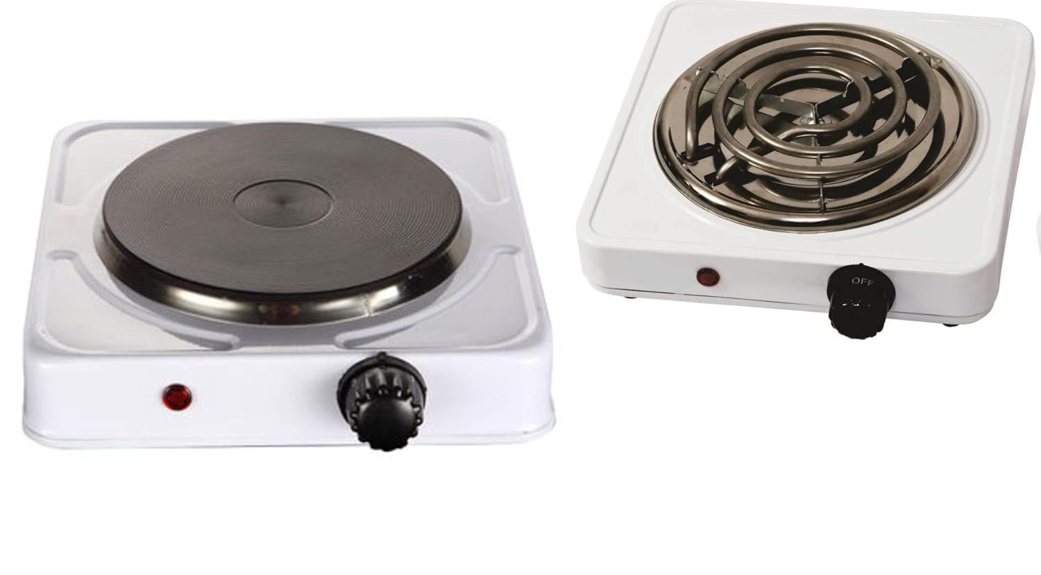 SOVY Tone Set of 2, 1000 watt Tave Electric Stove and Coil Supports All ...
