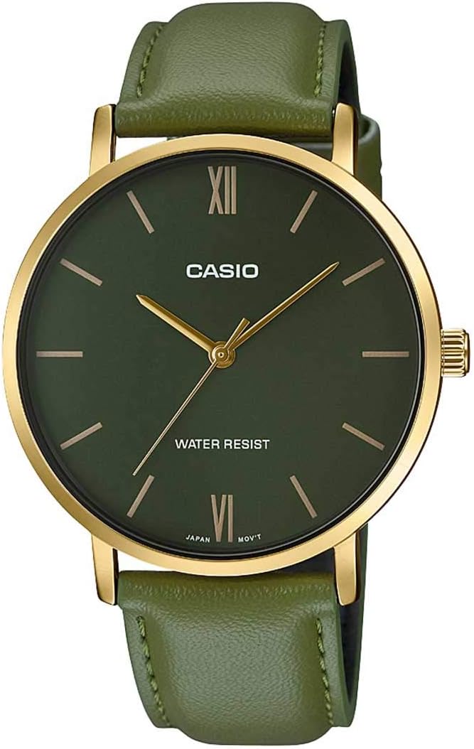 Casio Analogue Men's Watch (Green Dial Green Colored Strap) : Amazon.in ...