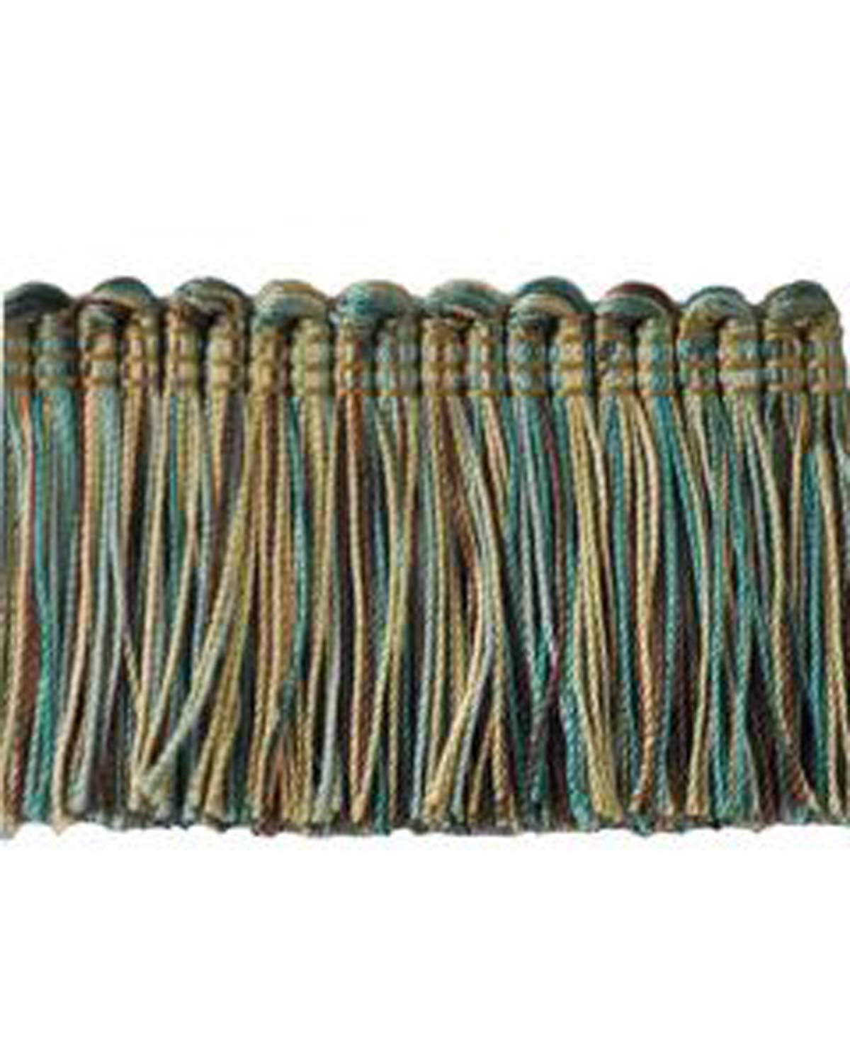 Mulberry Collection 2 Inch Brush Fringe -Teal and Moss TEAL/MOSS for ...