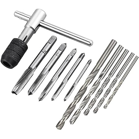 Saipe Adjustable T-Handle Tap Wrenches Set Ratchet Tap Holder Wrench ...