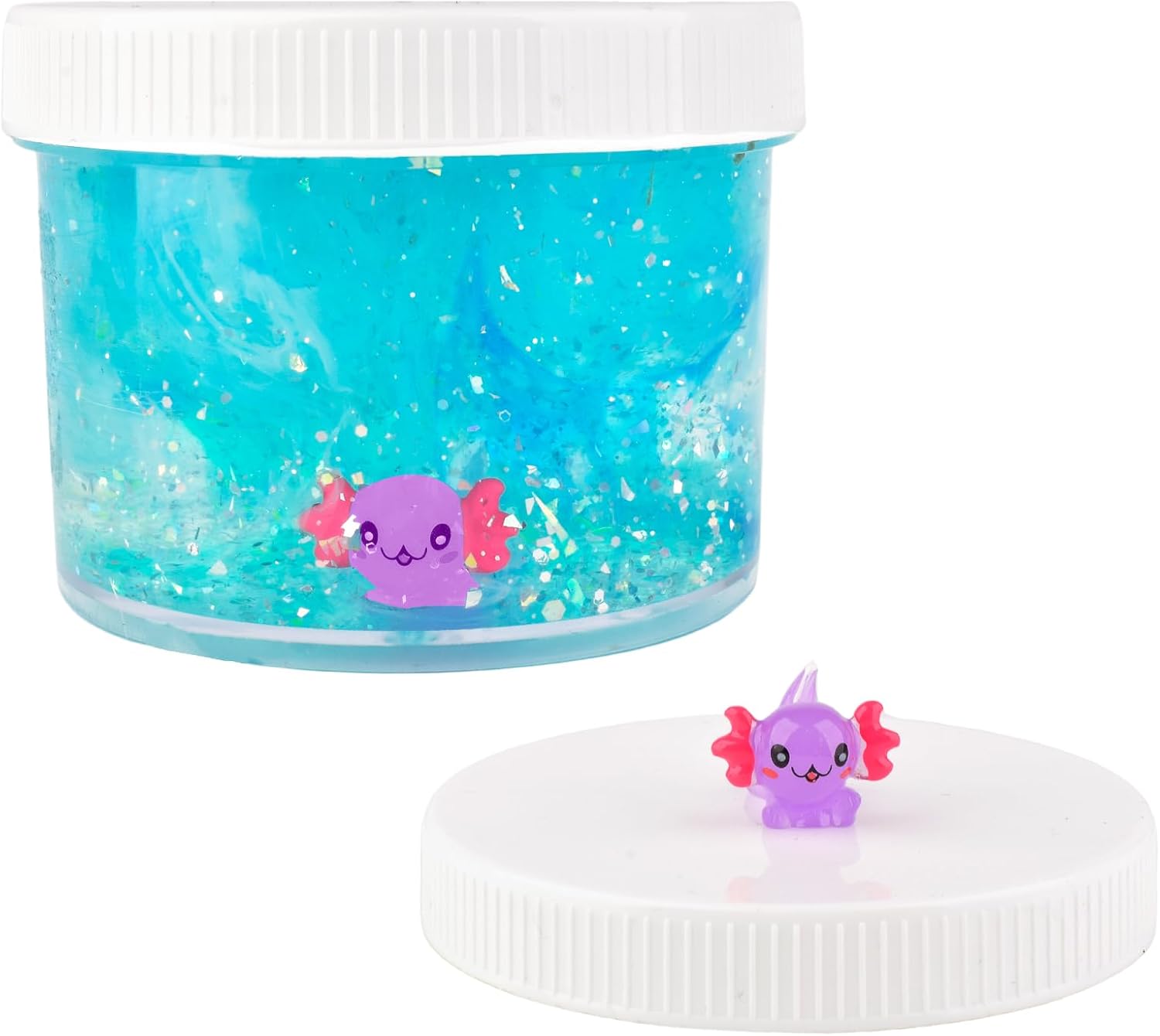 Amazon.com: Axolotl Clear Slime, Non Sticky,Stress Relief,Scented and ...