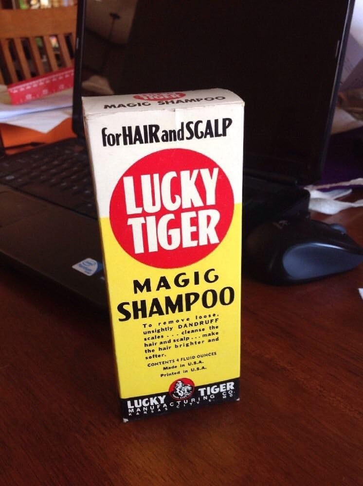 Amazon.com: Vinatge Lucky Tiger Magic Shampoo In Box : Collectibles ...