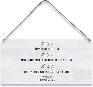 Amazon.com : Tokpac Country Style Bible Verse Wall Decor Numbers 624-26 ...