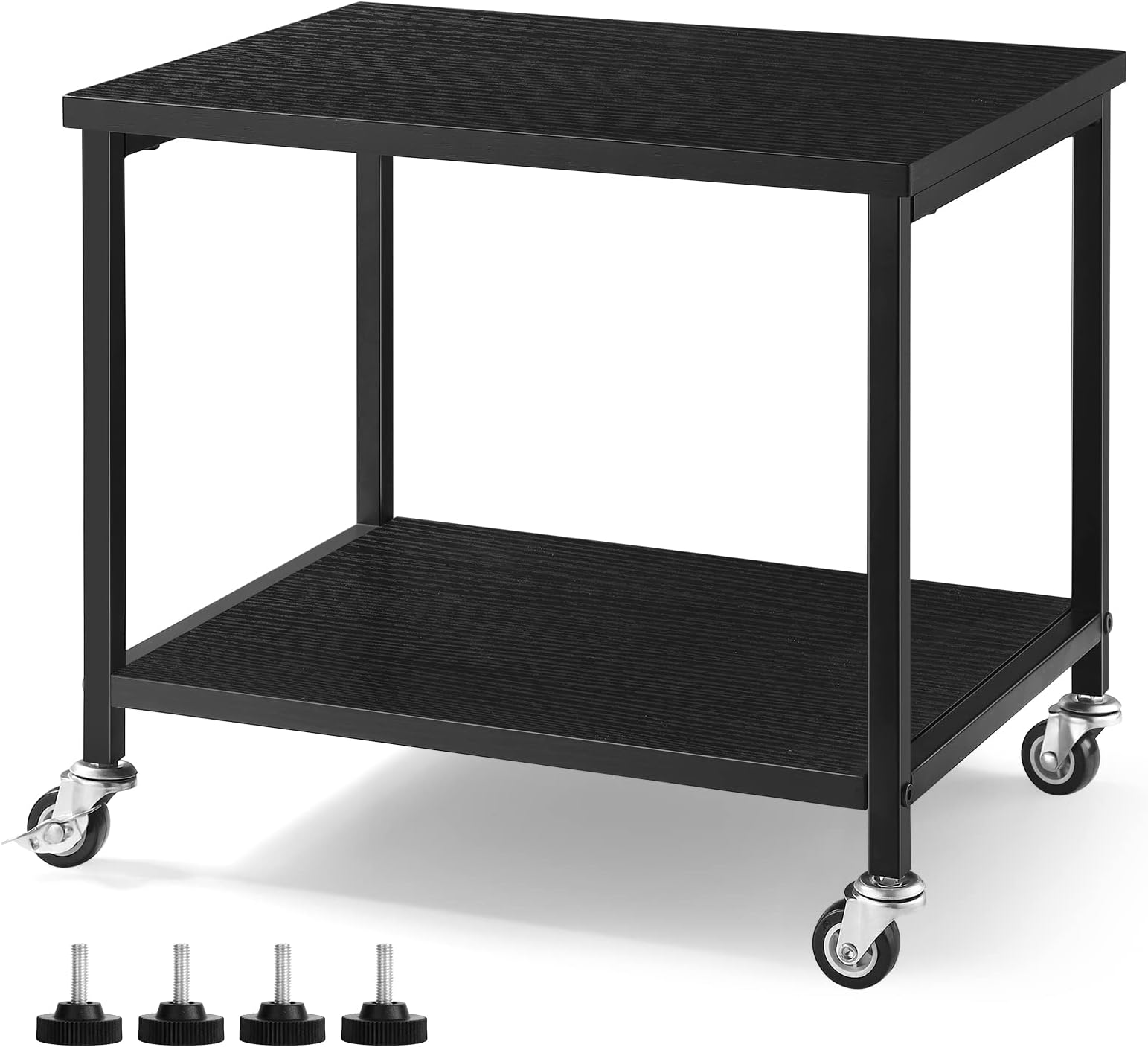 Amazon.com: IBUYKE Under Desk Printer Stand, 2-Tier Industrial Printer ...