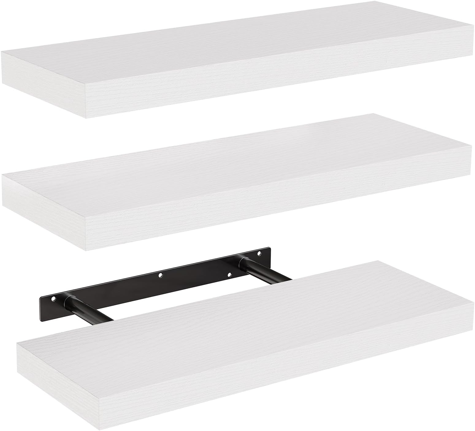 Amazon.com: Sorbus Floating Shelves Bundle - 4 Rectangular Floating ...