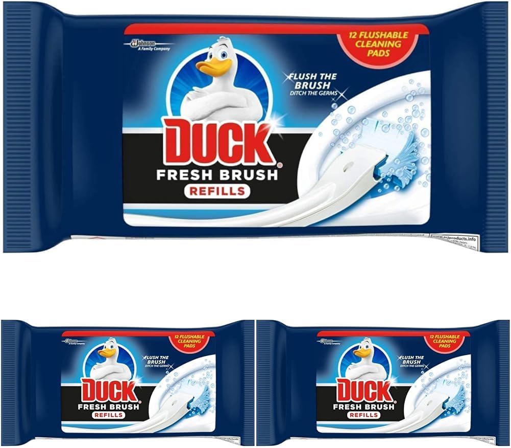 Duck Fresh Brush Refills, Toilet Bowl Cleaner, Pack of 3 : Amazon.co.uk ...