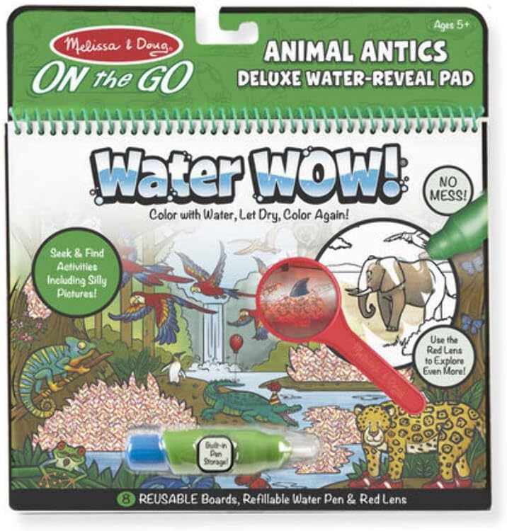 Amazon.com: Melissa & Doug On the Go Water Wow! Reusable Water-Reveal ...