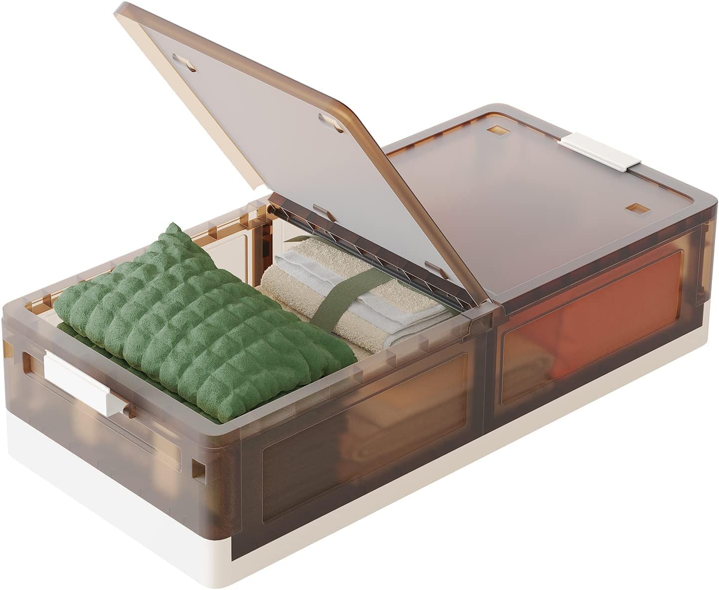 HOME CUBE 1 Pc Stackable Under Bed Storage Containers Organizer with ...