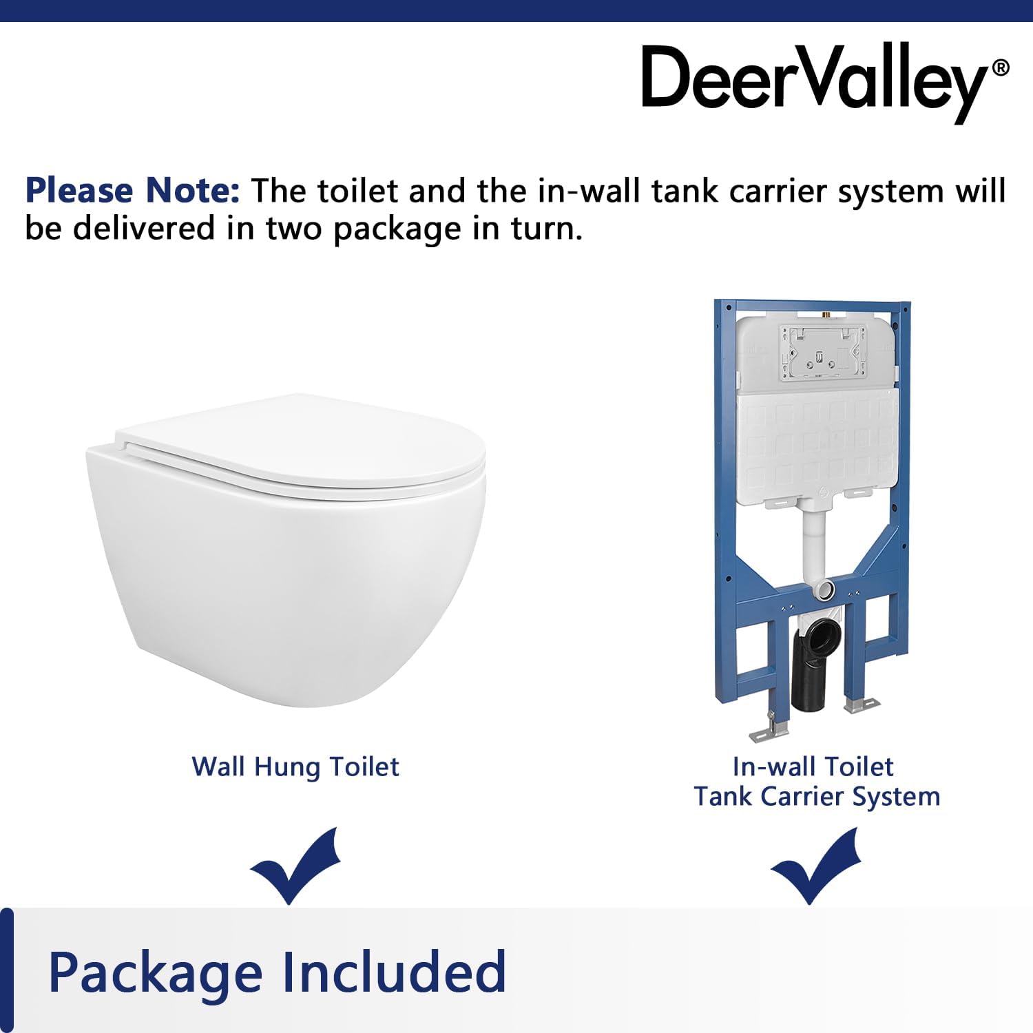 DeerValley In-Wall Toilet Combo Set and Carrier Philippines | Ubuy