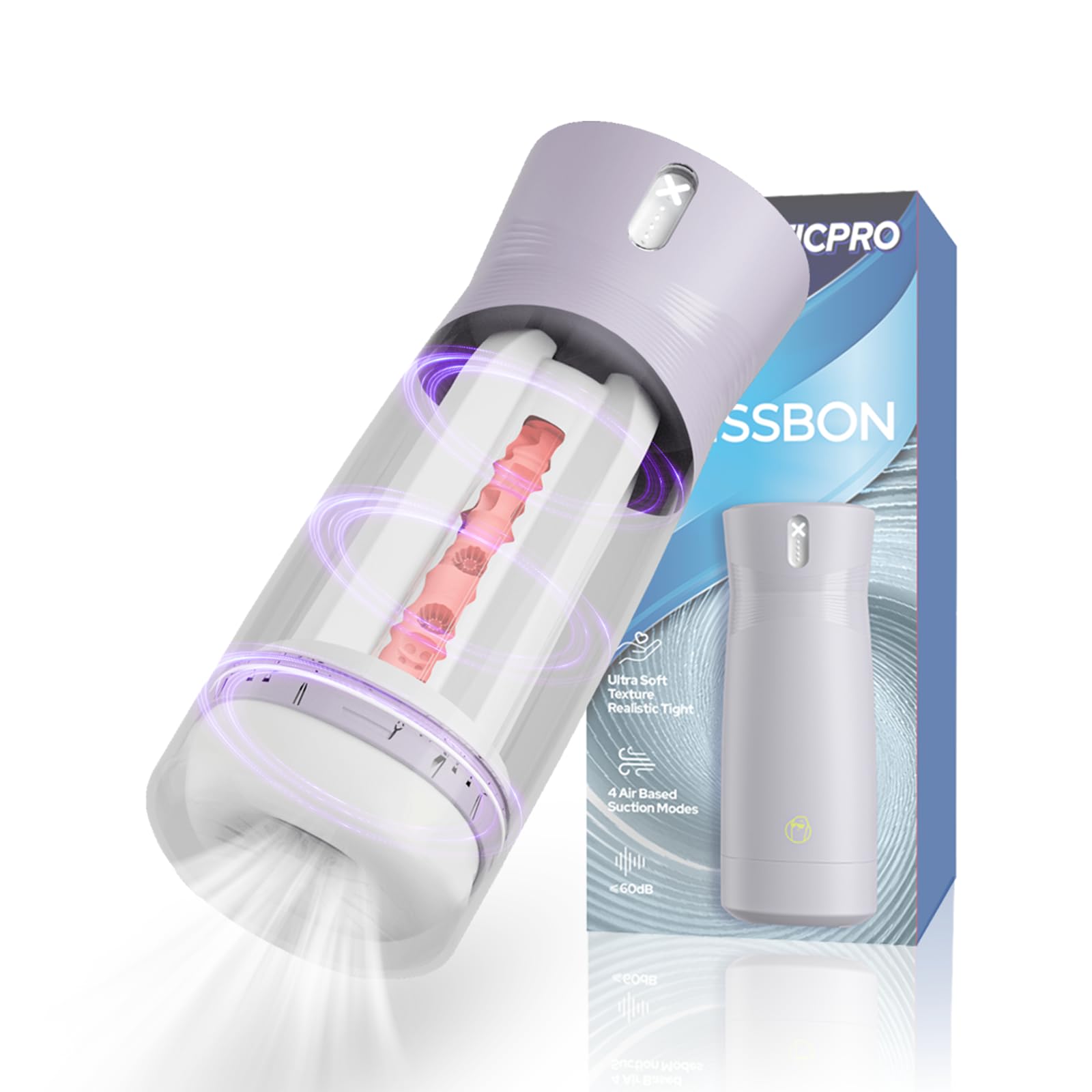 Amazon.com: Jissbon Automatic Male Masturbator E-Pneumatic Pro with 8 ...