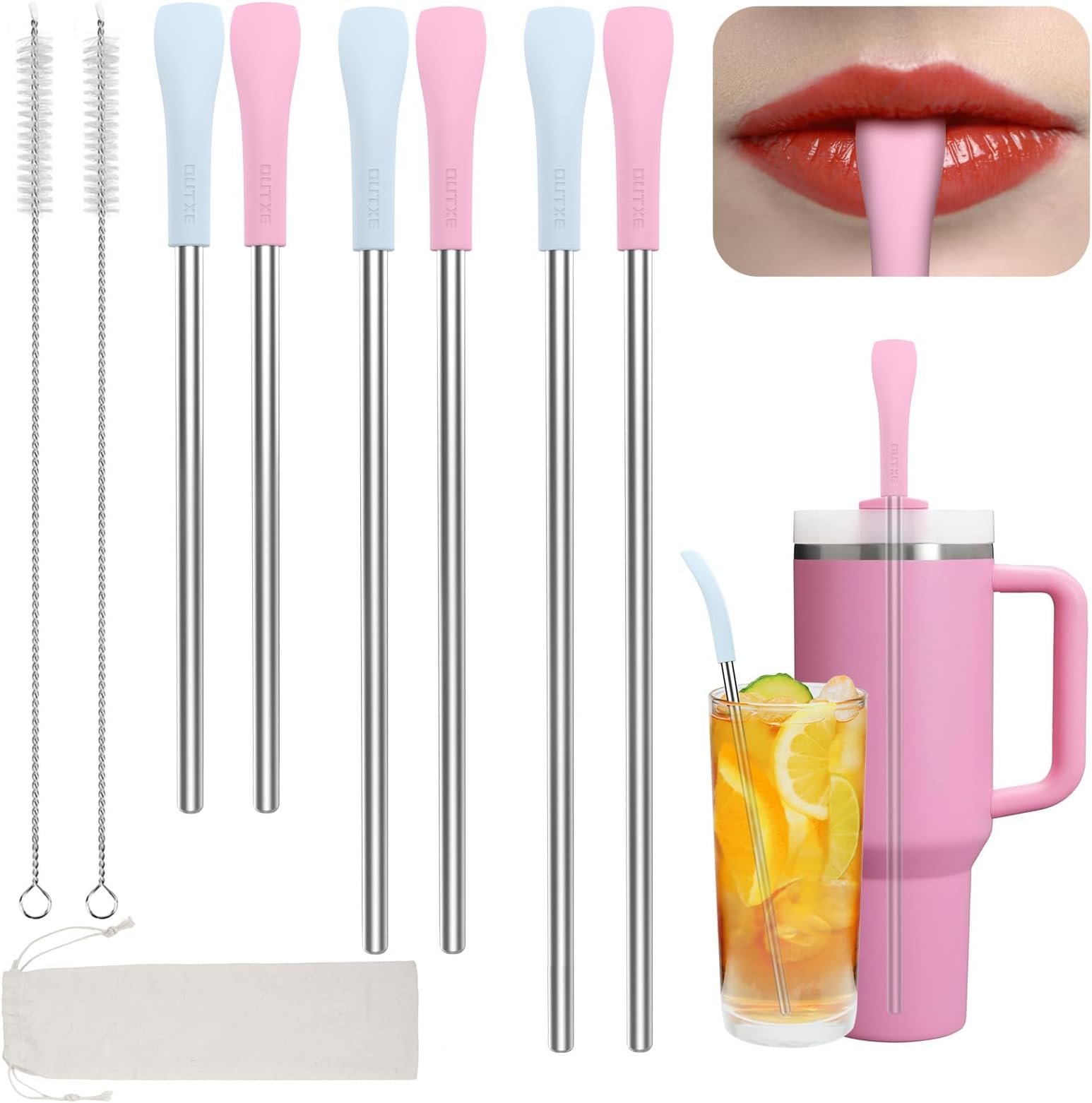 Amazon.com: Silicone Tip Accessory Pack for Original Lipzi Straw - 4 ...