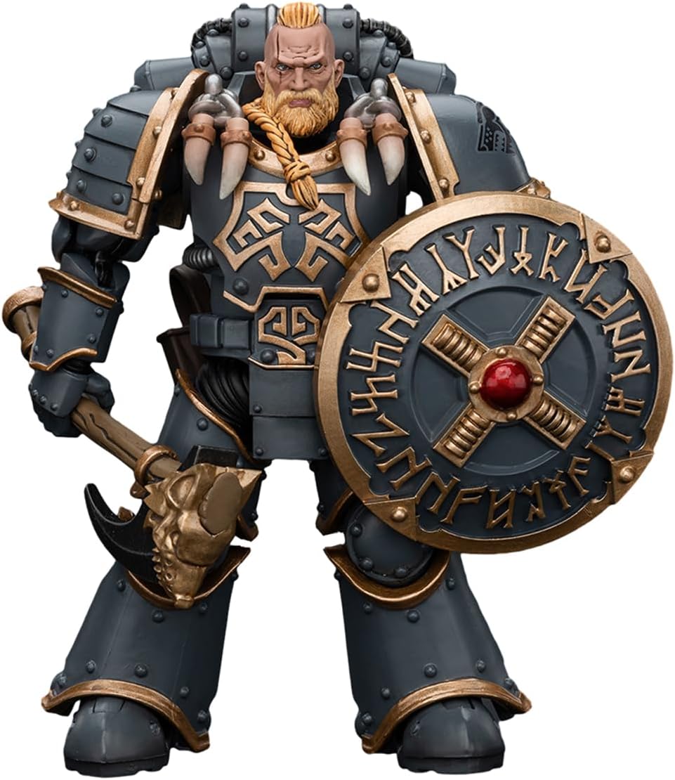 Amazon.com: JOYTOY 1/18 Warhammer 30K Action Figure Space Wolves Grey ...