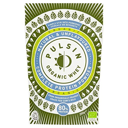 Amazon.com : Pulsin' Organic Whey Protein Powder - 250g (0.55lbs ...
