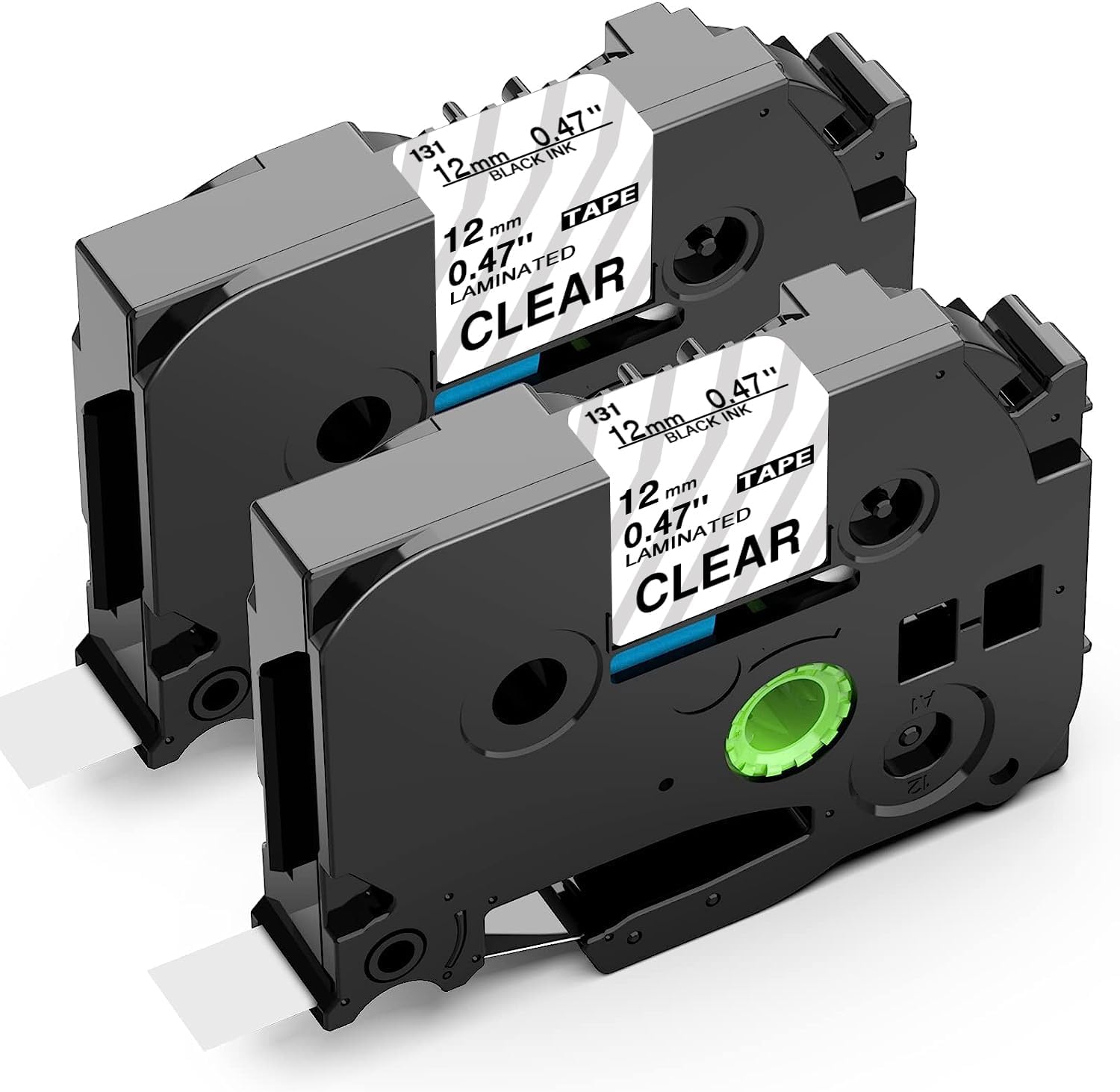 Greateam Tze131 Label Maker Clear Tape Compatible with Brother P-Touch ...