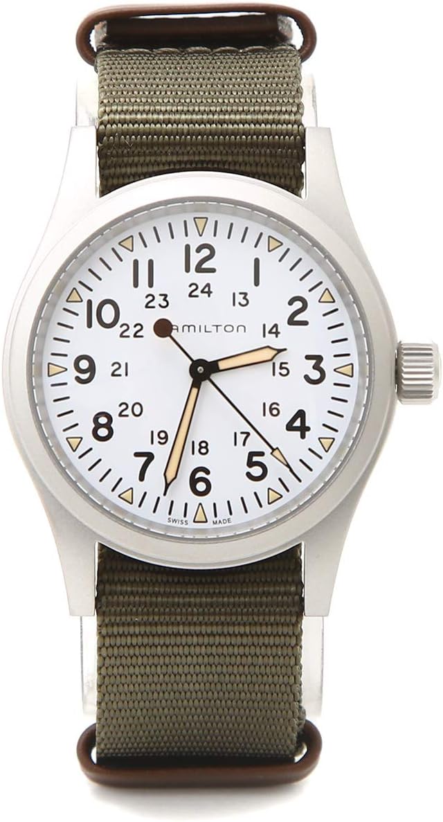 Hamilton H69439411 Khaki Field Men's Watch Green 38mm Stainless Steel ...