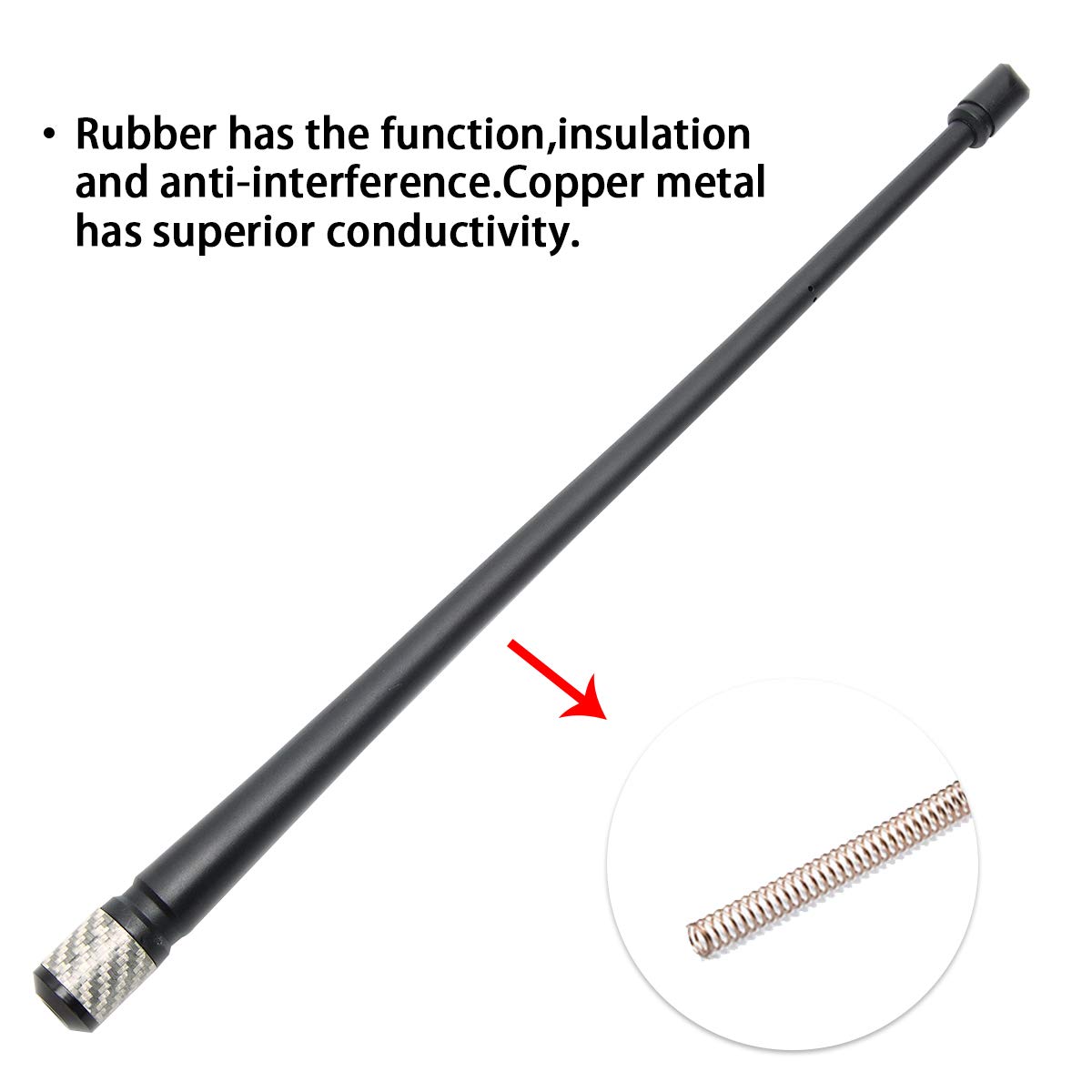 Snapklik.com : ABBREE 12.8 Inches Flexible Rubber Car Antenna For F150 ...