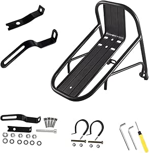 Amazon.com : Bike Front Carrier Rack, Bicycle Front Rack Aluminum Alloy ...