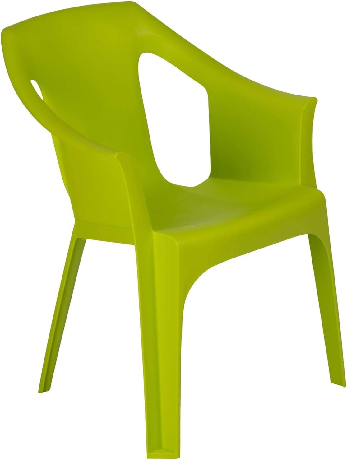 Resol 2x Green Cool Plastic Garden Chair Set - Stackable UV Resistant ...