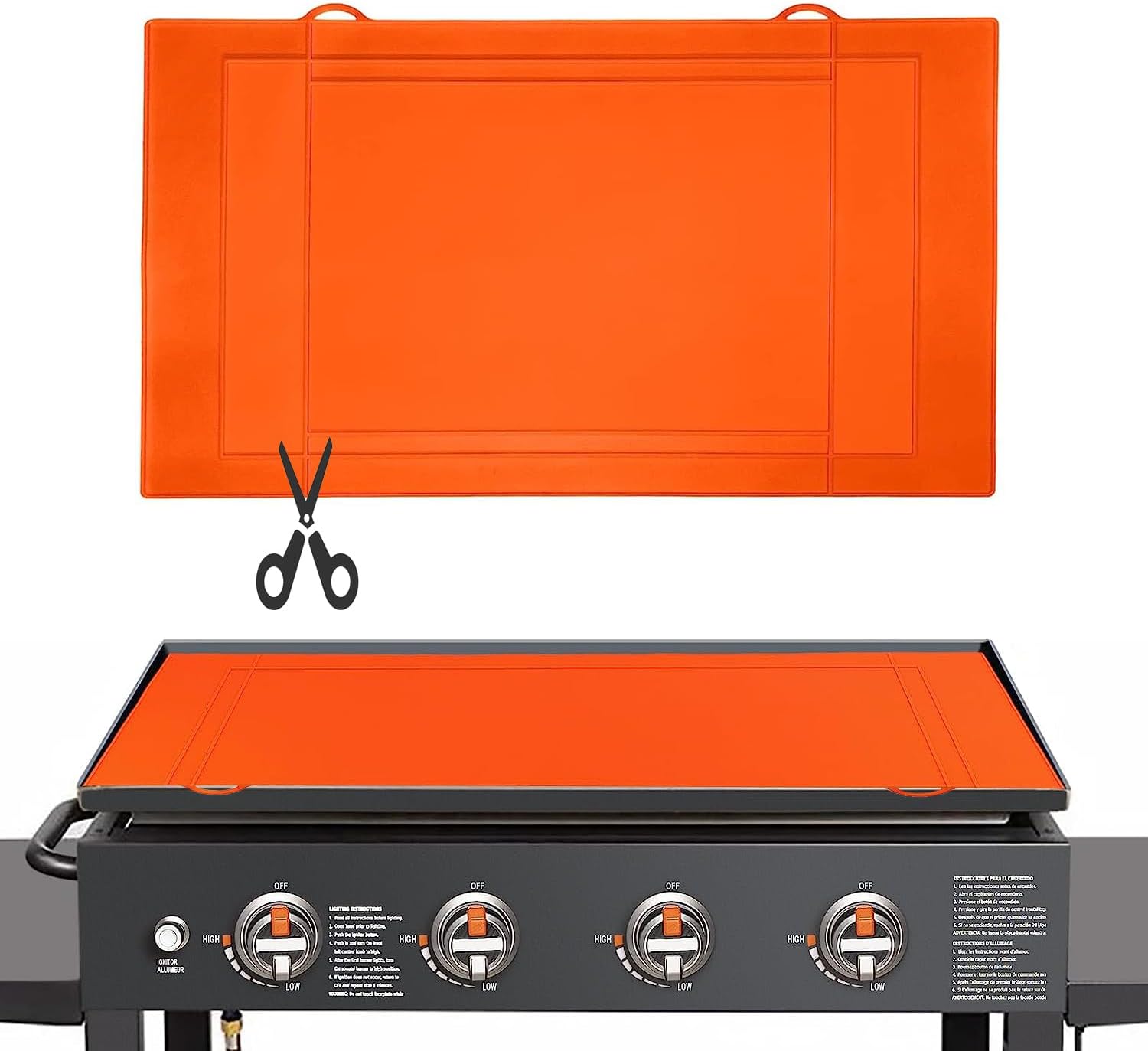 Amazon.com : bigstone 36" Griddle Mat Silicone for Blackstone, Heavy ...