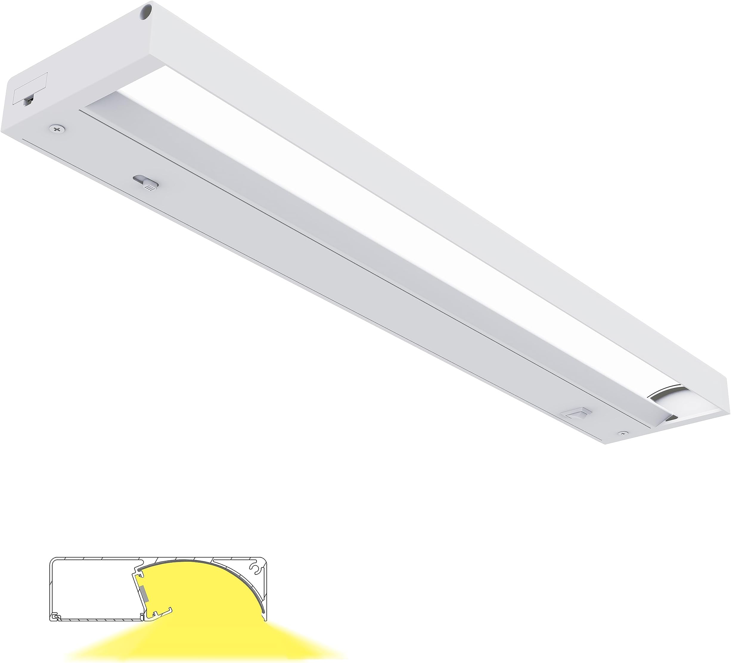 UltraPro 12 inch Hardwired Under Cabinet Lights, On/Off Only, 2700K ...