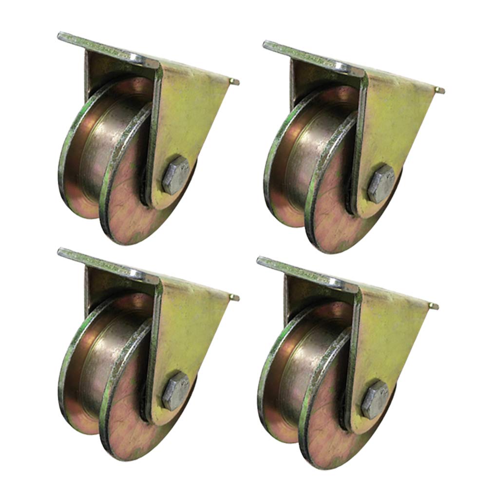 Sliding Gate Rollers 4pcs 2 5 H Groove Wheel Track | Desertcart KSA