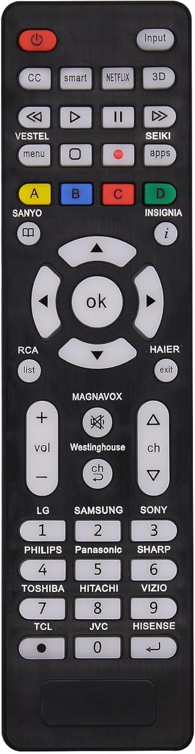 Amazon.com: Backlit Universal TV Remote Control for Samsung,LG, Sanyo ...