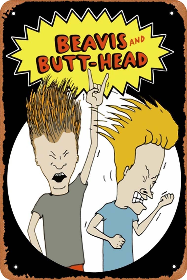 Amazon.com : beavis and butthead Poster Metal Sign Retro Home ...