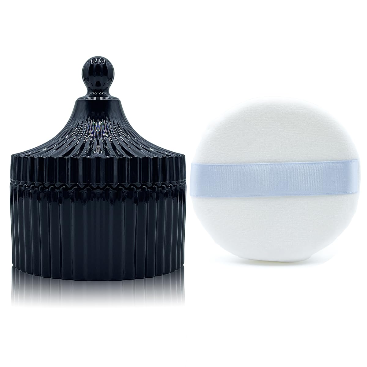 Amazon.com: Ultra Soft Powder Puff and Container 3.3" High Density ...