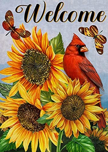 Amazon.com : Cardinal Red Bird Birdhouse Garden Flag for Outside 12x18 ...