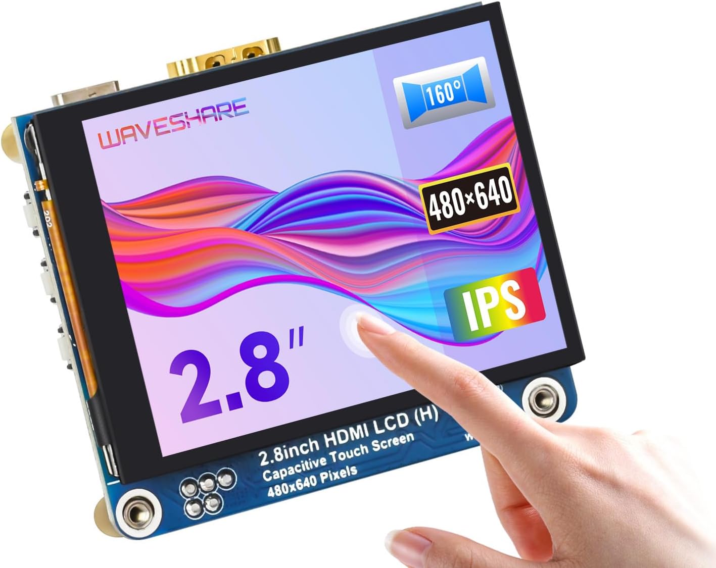 Amazon.com: Waveshare 2.8inch HDMI IPS LCD Display, Compatible with Raspberry Pi 5/4B/3B/Zero ...