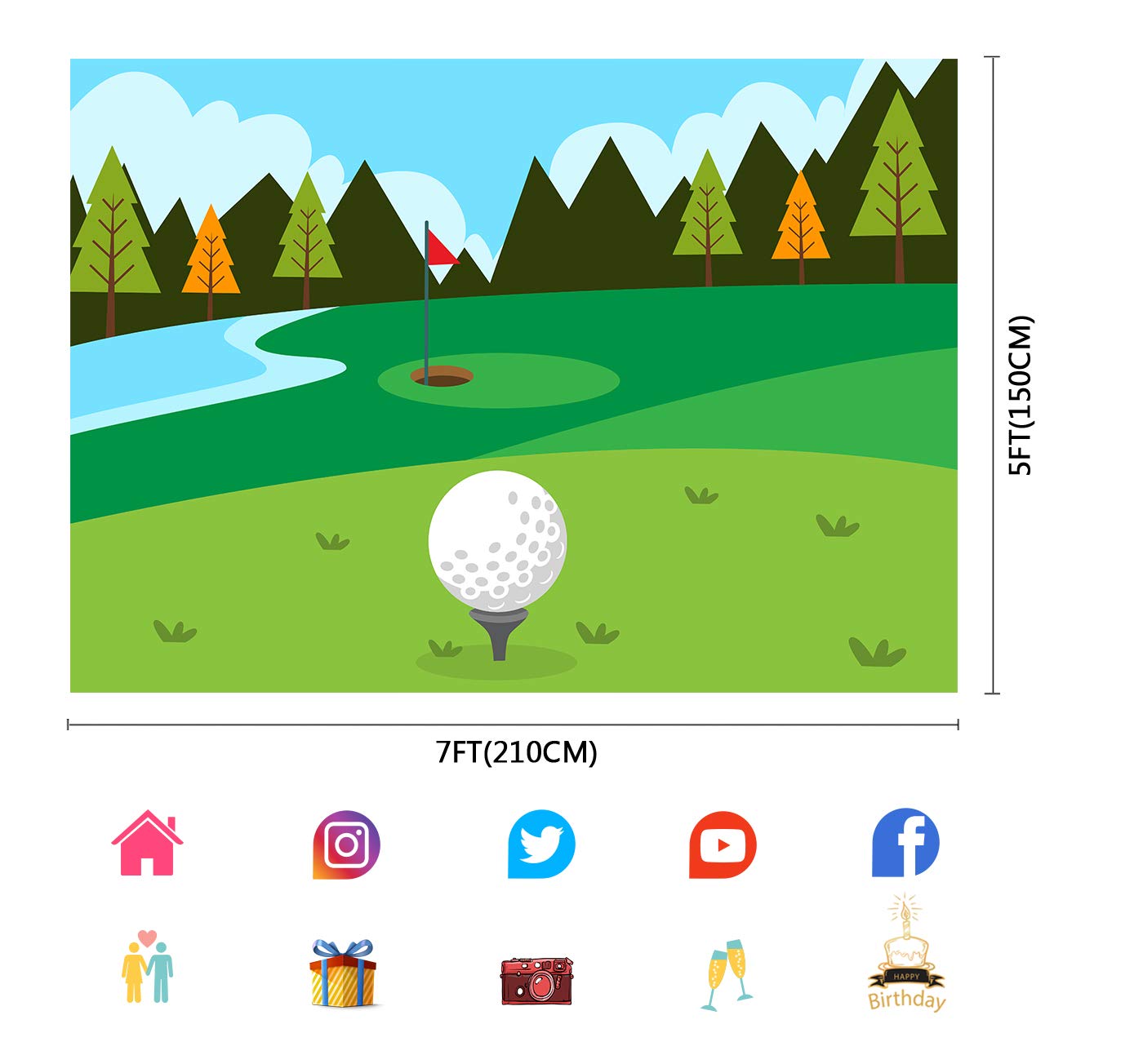 Cartoon Golf Course