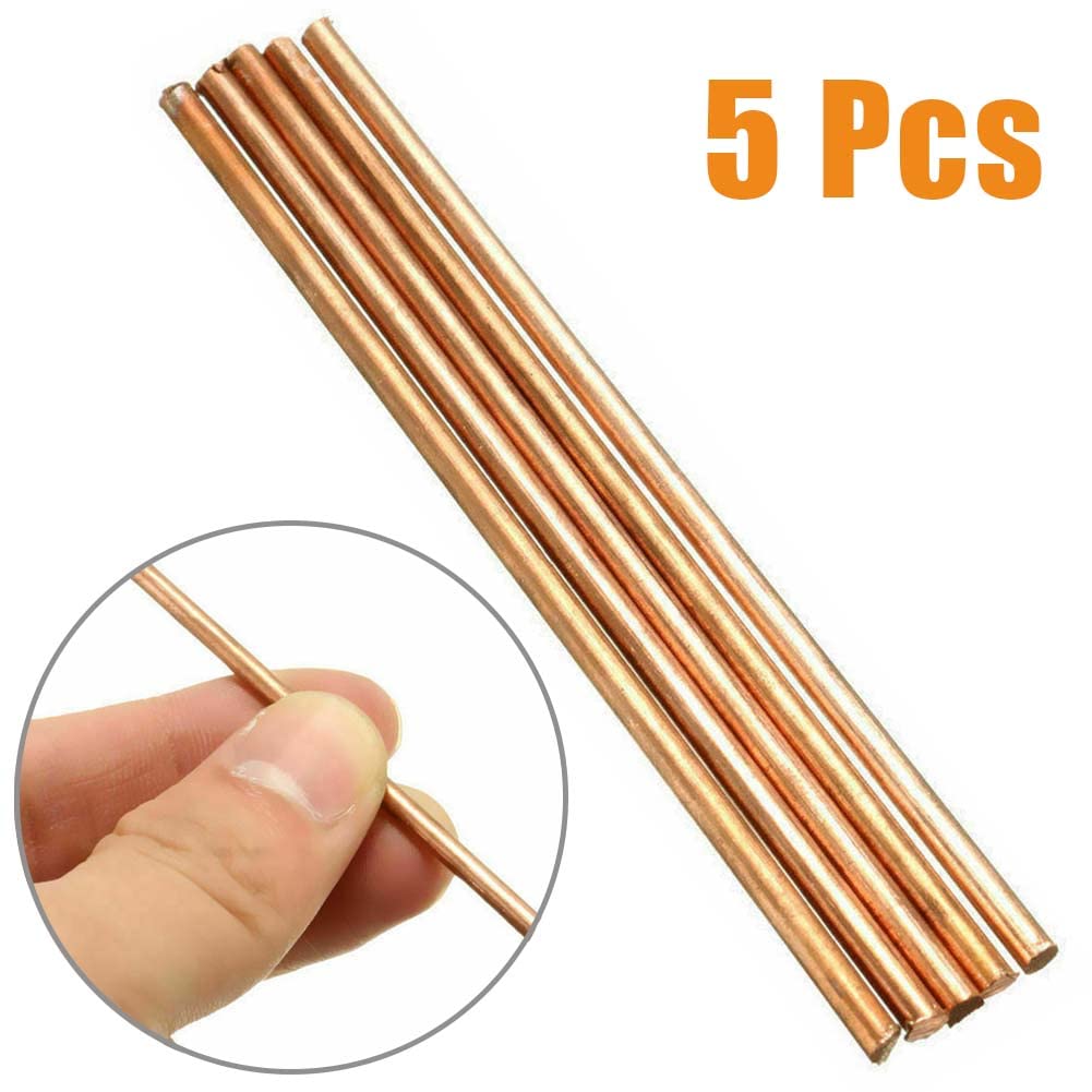 3/16'' Copper Rod 2PCS 5/8-Inch Direct Burial Copper Ground Rod Clamps ...