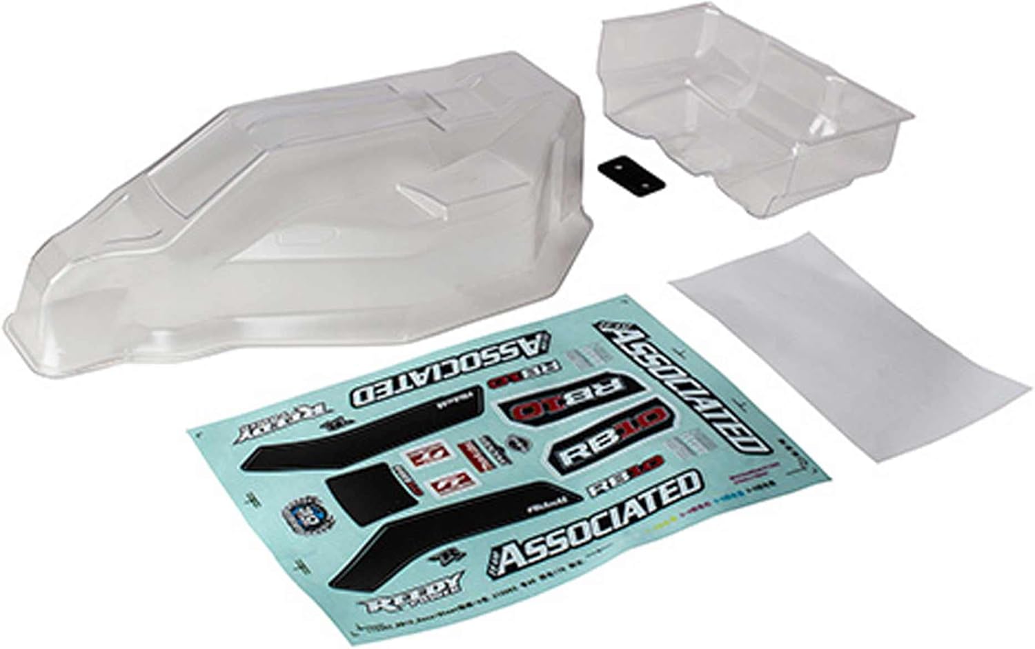 Amazon.com: Team Associated RB10 RTR Body and Wing Clear ASC72015 ...