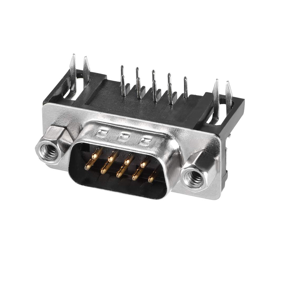Db9 Breakout Uxcell D-sub Connector Male Plug 9-pin 2-Row Port Terminal ...