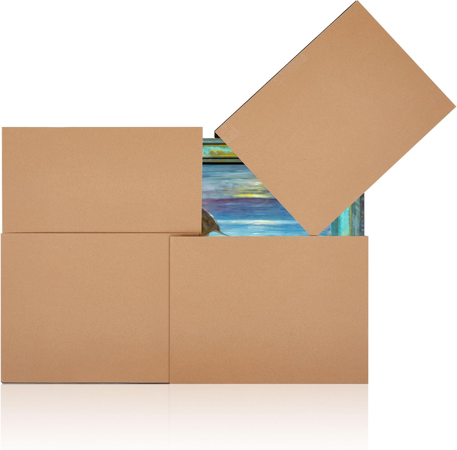 Cholemy 1 Set TV Moving Box, 40" x 30" x 3 1/2" Large Mirror Box ...