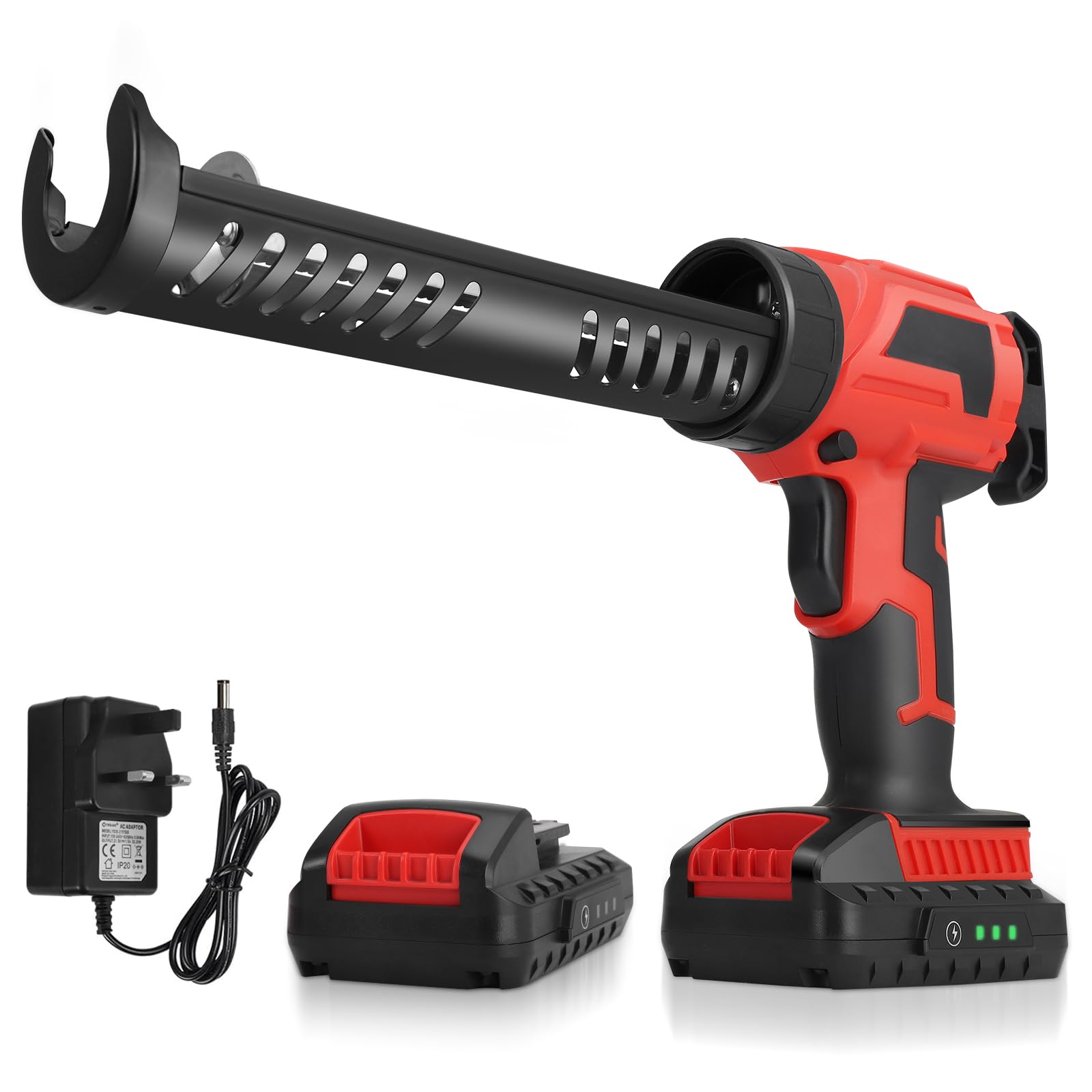 UPROZIL Cordless Caulking Gun,20V Battery Operated Caulk Gun with 2.0AH ...