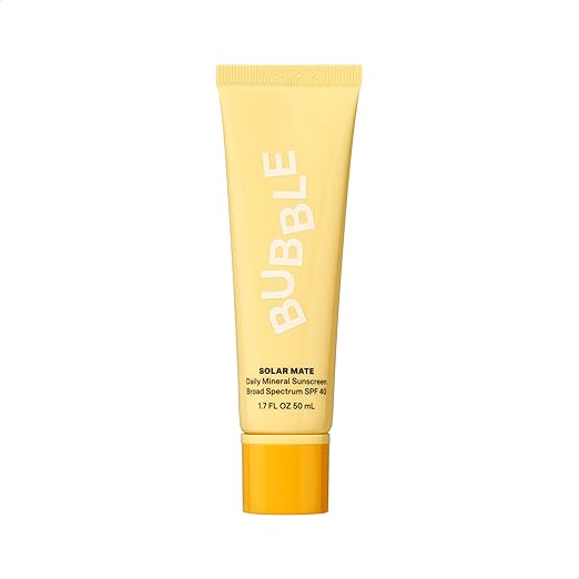 Amazon.com: Bubble Skincare Solar Mate Mineral Face Sunscreen Broad ...