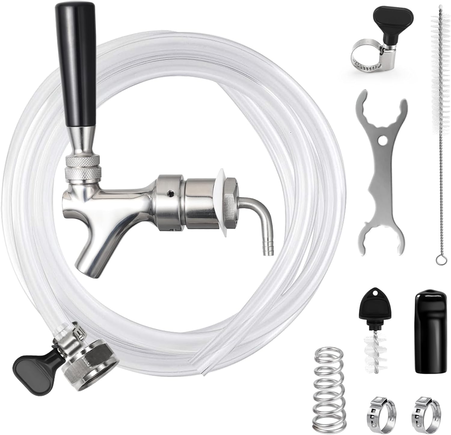 Amazon.com: Hgkeke Draft Beer Line Shank Faucet Kit Kegerator ...