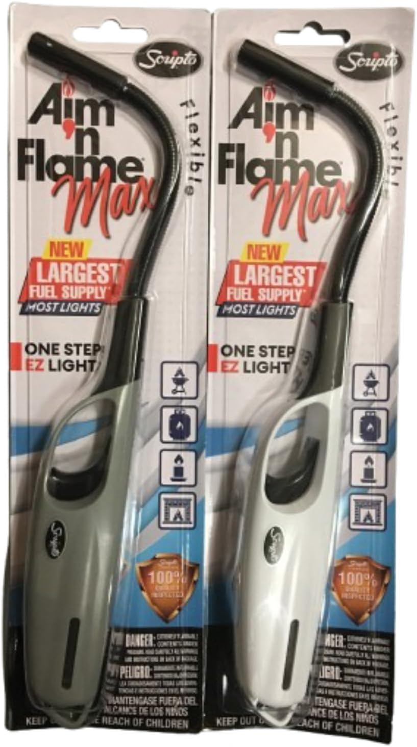 Amazon.com: Scripto Aim N Flame Max - Largest Fuel Supply - Flexible ...