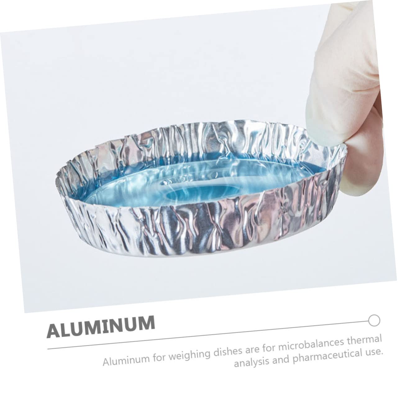 Snapklik.com : 50pcs Aluminum Foil Weighing Dish Aluminum Foil Pans Laboratory Equipment Lab ...