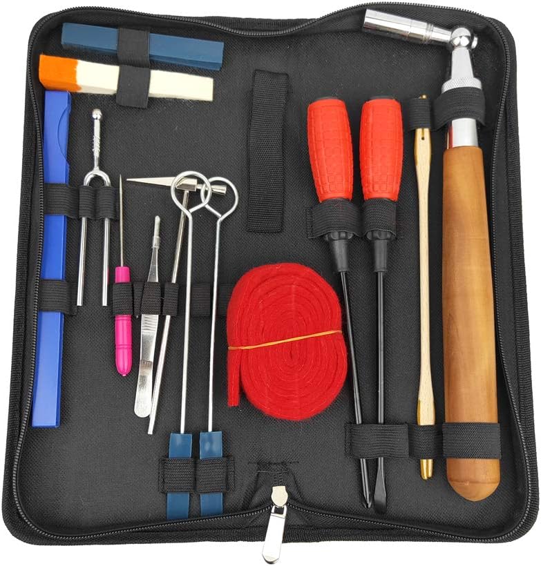 Professional Piano Tuning Kit, 16 Pcs Piano Tuner Tool Set Including ...