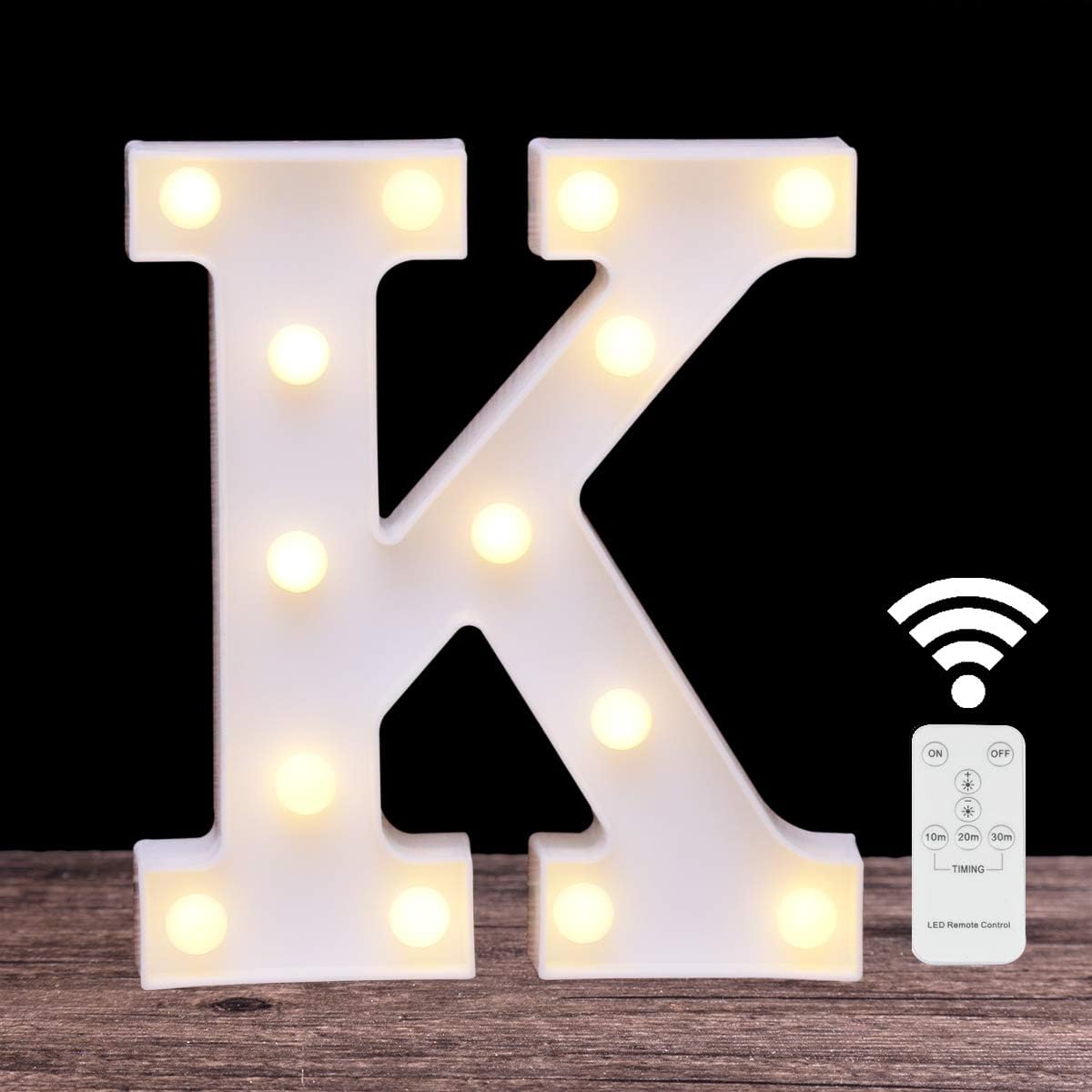 Marquee Light Up Letters with Remote, LED Marquee Letters Lights for ...